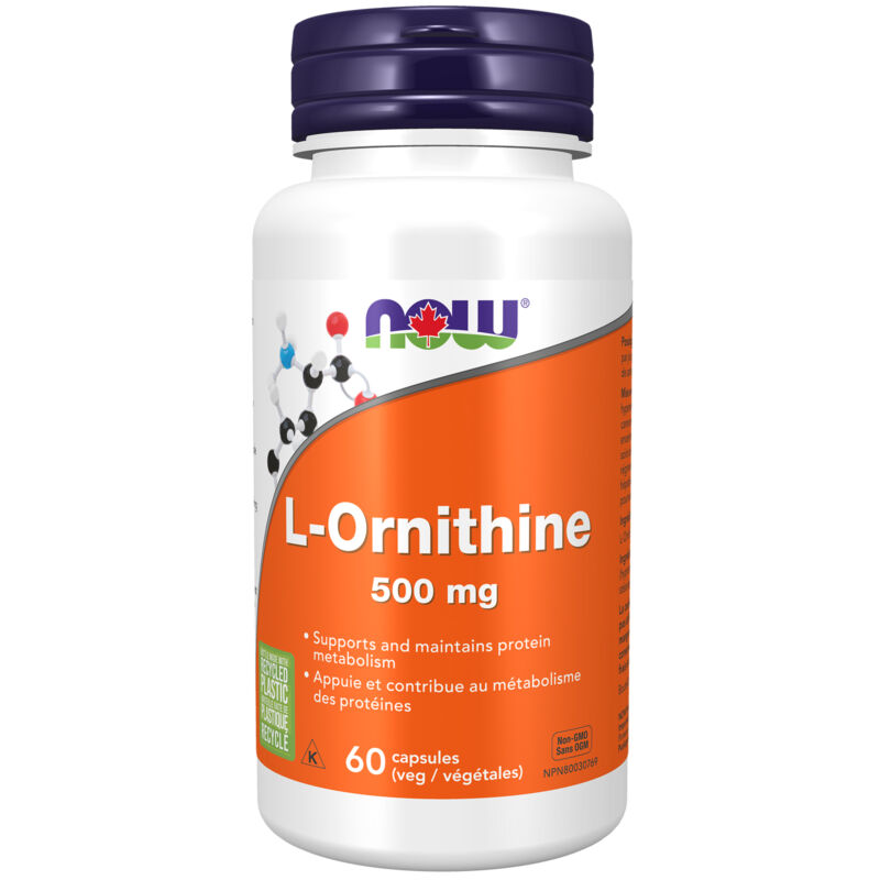 L-Ornithine 500 mg Veg Capsules - Now Foods Canada