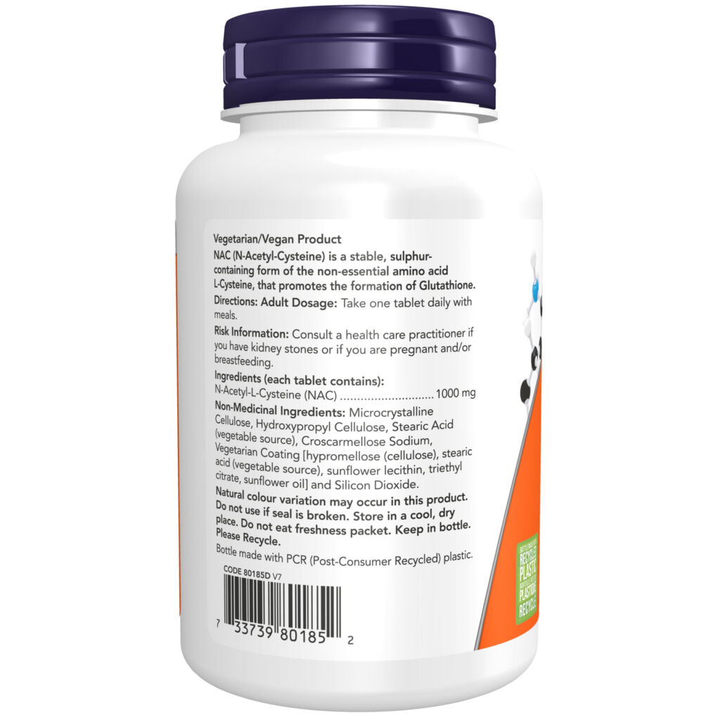 NAC 1,000 mg Tablets - Now Foods Canada