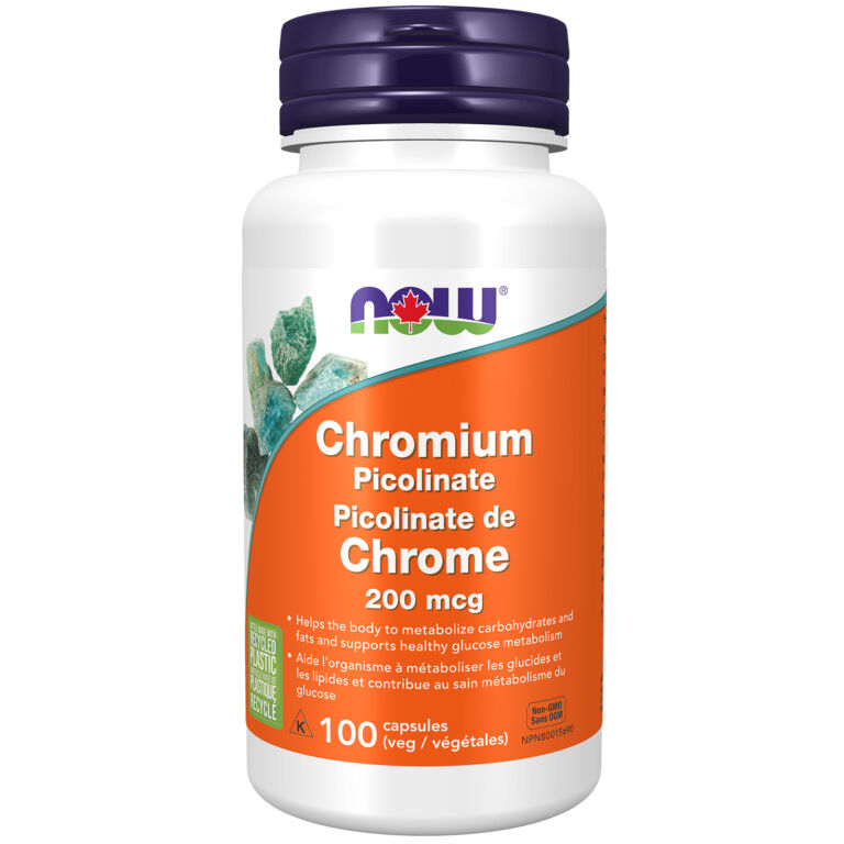 Chromium Picolinate 200 mcg Capsules - Now Foods Canada
