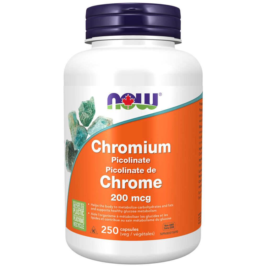 Chromium Picolinate 200 mcg Capsules - Now Foods Canada