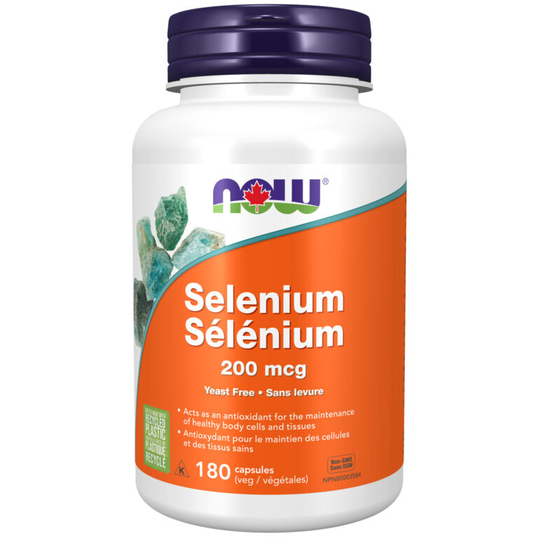 Selenium 200 mcg Yeast Free Veg Capsules - Now Foods Canada