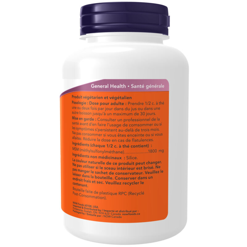 MSM Pure Powder - Now Foods Canada
