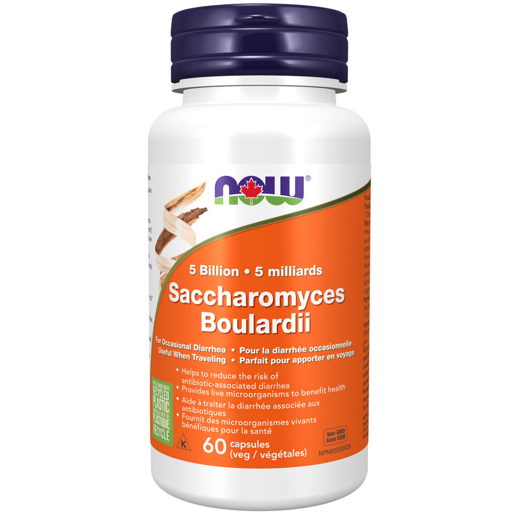 Saccharomyces Boulardii 5 Billion Veg Capsules Veg Capsules - Now Foods ...