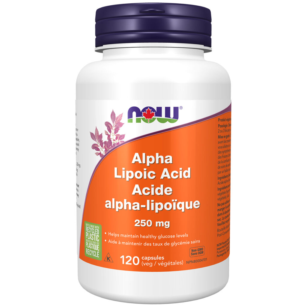Alpha Lipoic Acid 250 mg Veg Capsules - Now Foods Canada
