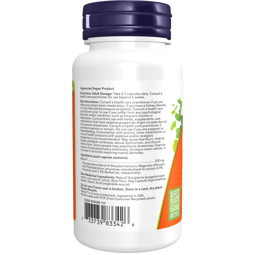 Relora® 300 mg Veg Capsules - Now Foods Canada