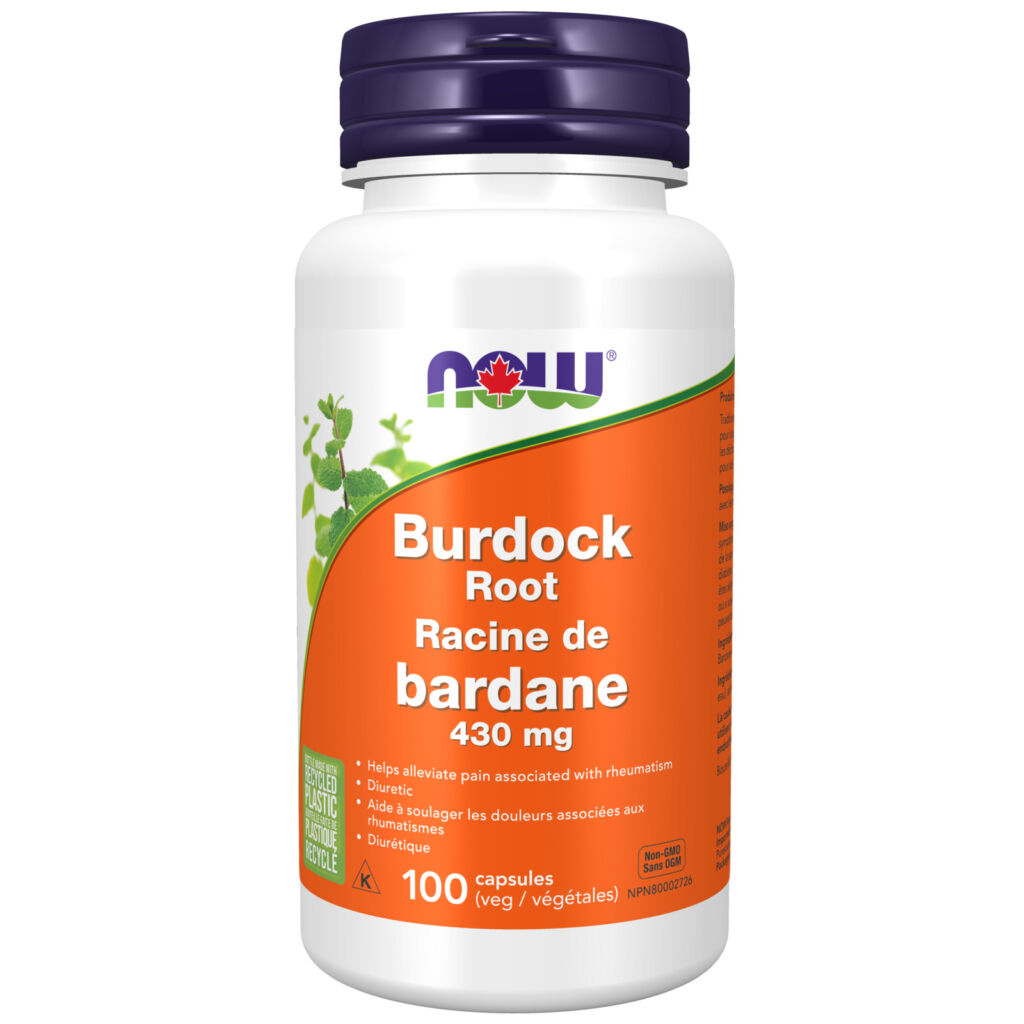 Burdock Root 430 mg Capsules - Now Foods Canada