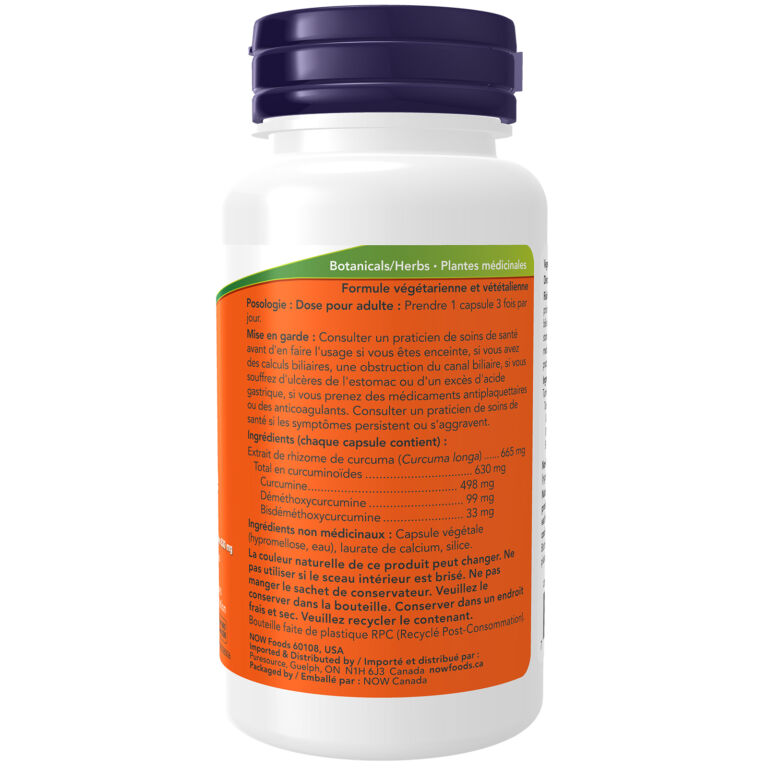 Turmeric Curcumin Complex Capsules - Now Foods Canada