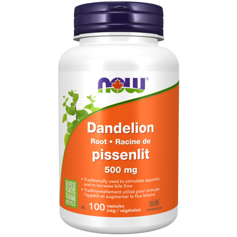 Dandelion Root 500 mg Veg Capsules - Now Foods Canada