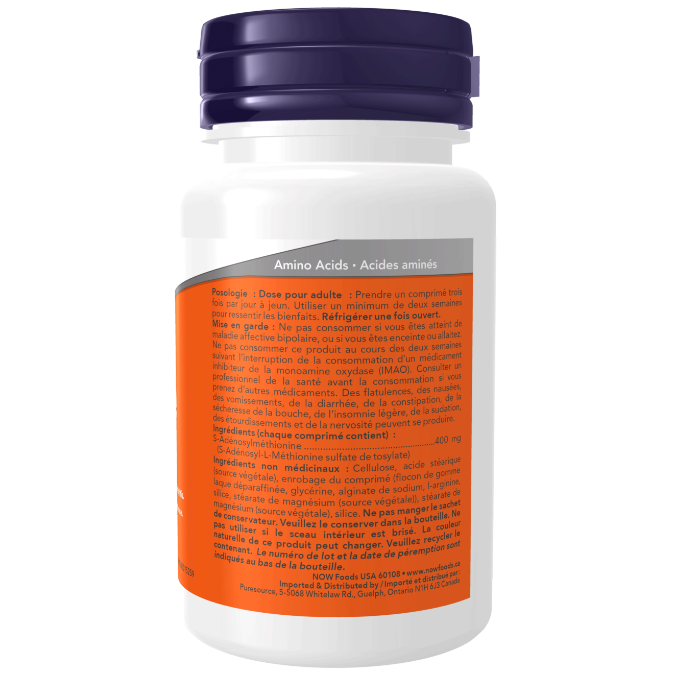 SAMe 400 mg Tablets - Now Foods Canada
