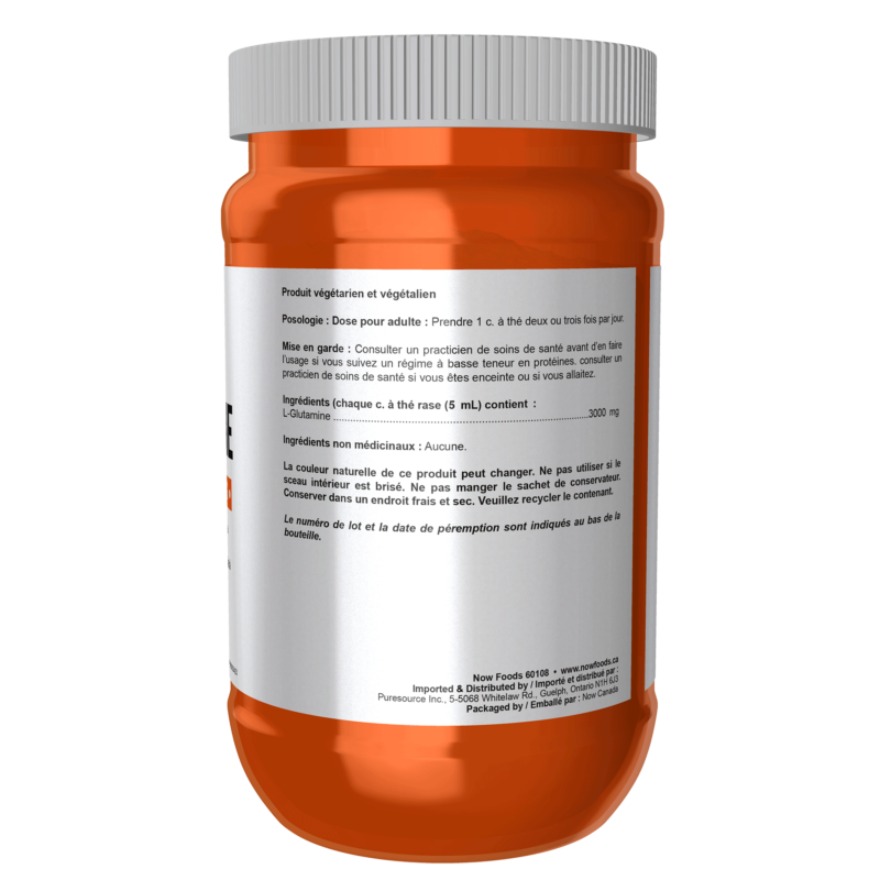 L-Glutamine Pure Powder - Now Foods Canada