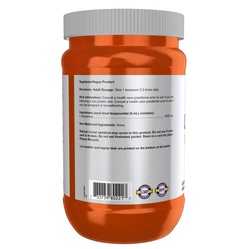 L-Glutamine Pure Powder - Now Foods Canada