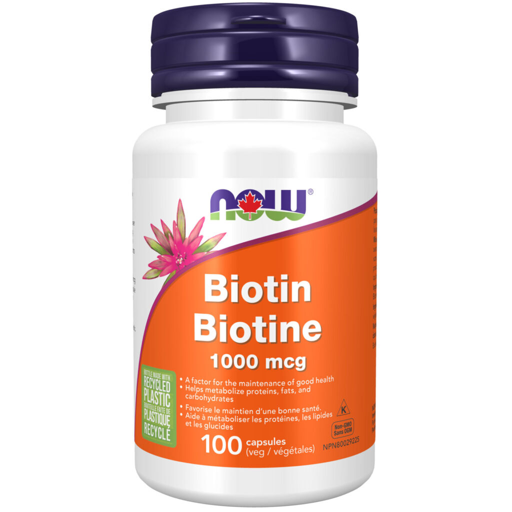 Biotin 1,000 mcg Capsules - Now Foods Canada