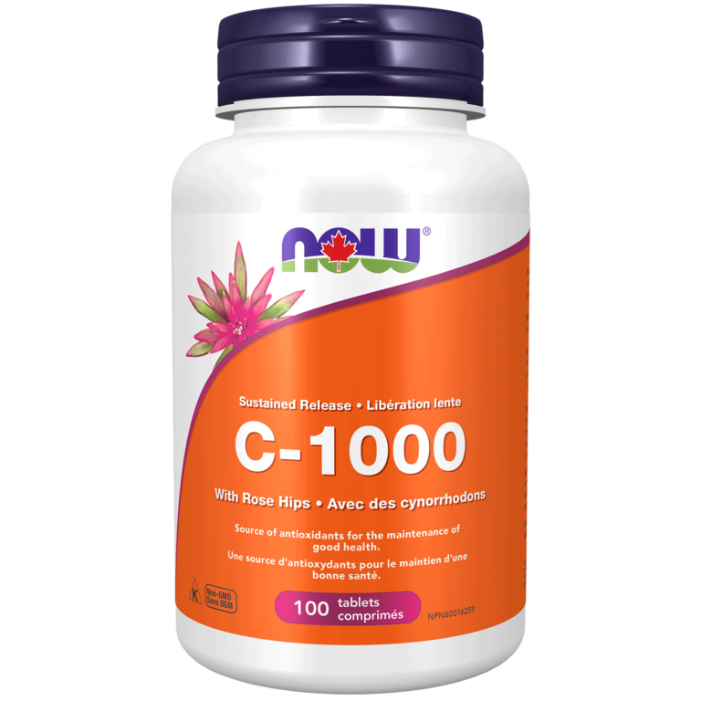 C-1,000 Sustained Release Tablets - Now Foods Canada