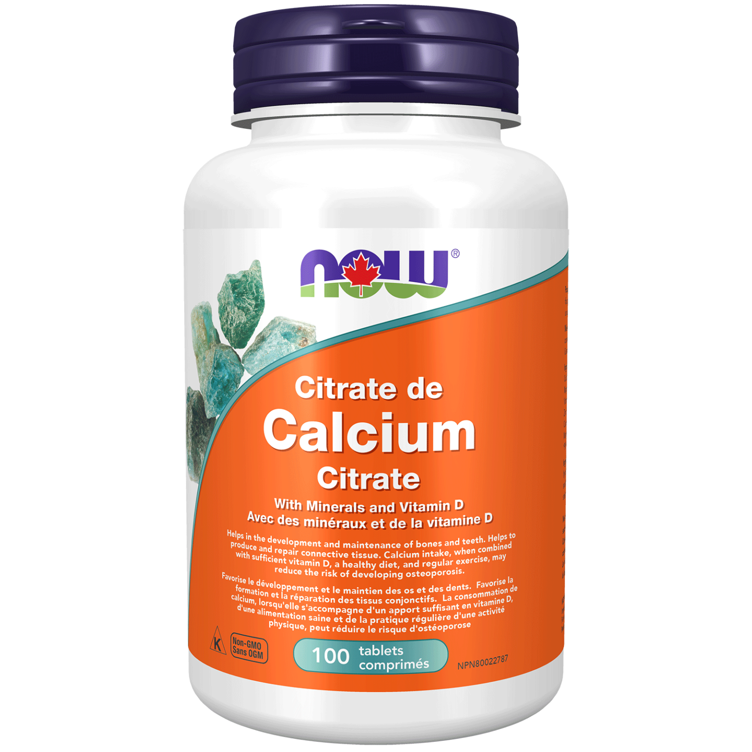 Calcium Citrate with Minerals & Vitamin D Tablets - Now Foods Canada