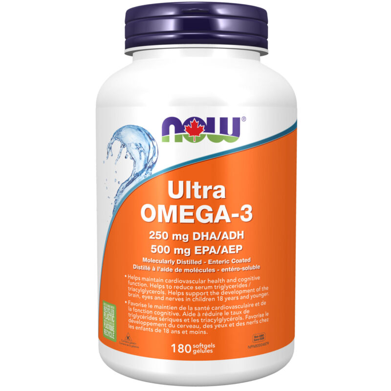 Ultra Omega-3 1,000 mg Softgels - Now Foods Canada