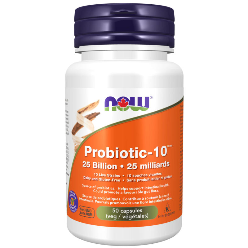Probiotic-10™ 50 Billion Veg Capsules - Now Foods Canada