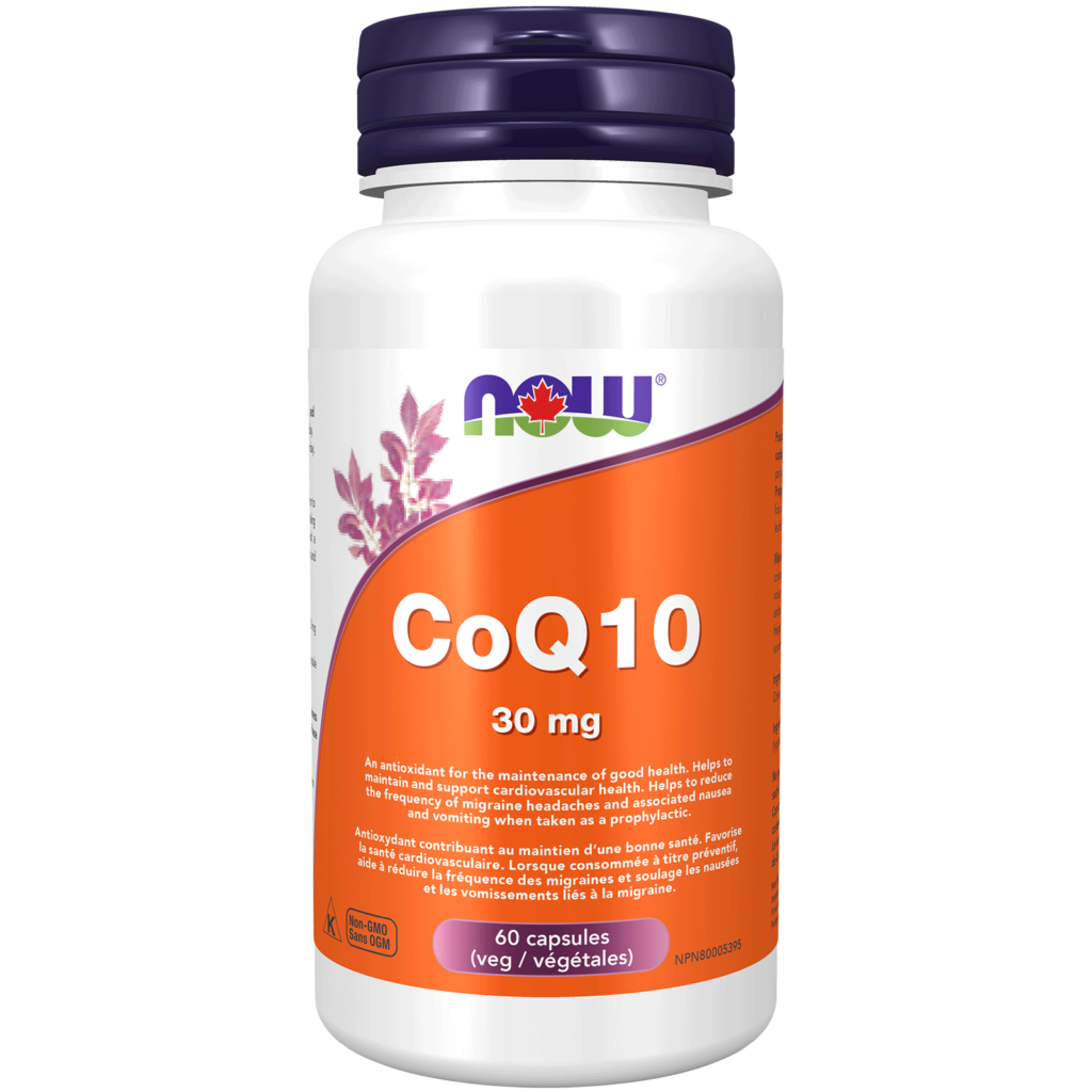 CoQ10 30 mg Veg Capsules - Now Foods Canada