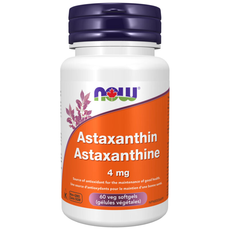 Astaxanthin 4 mg Veg Softgels - Now Foods Canada