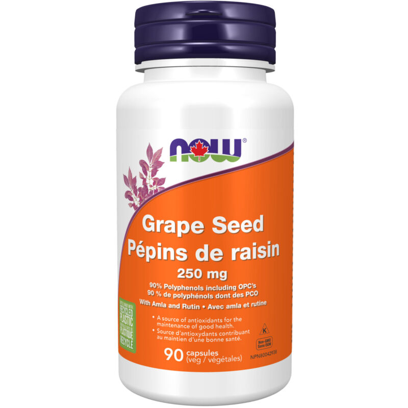 Grape Seed Extract 250 mg Veg Capsules - Now Foods Canada