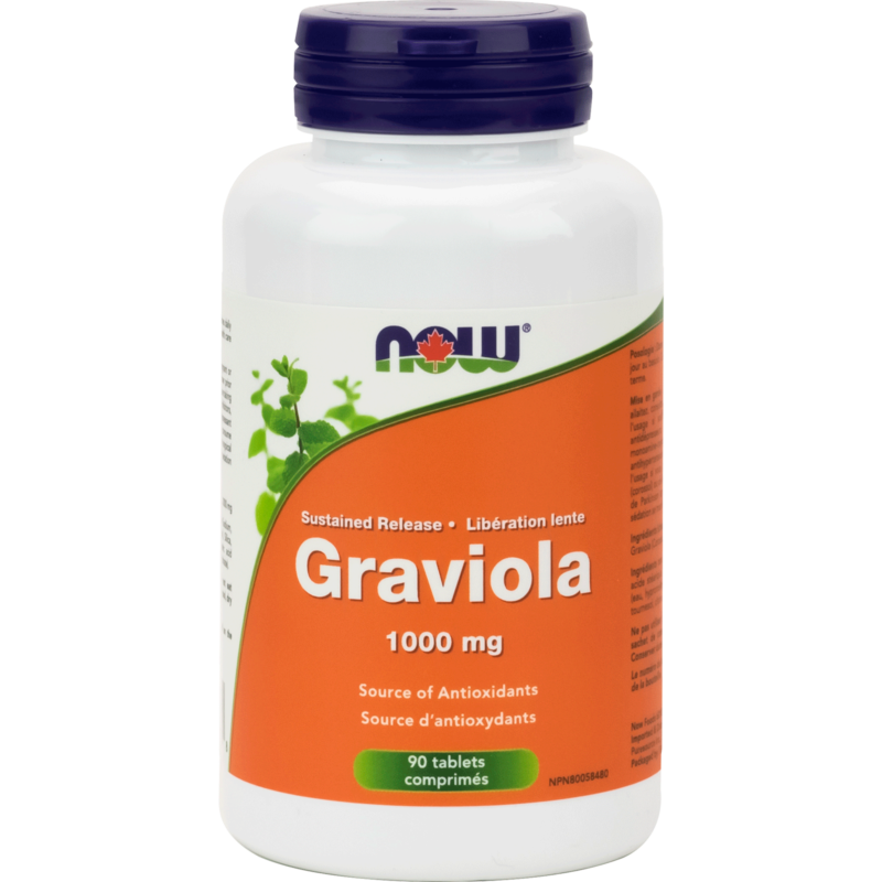 Graviola Double Strength 1000mg Tablets - Now Foods Canada