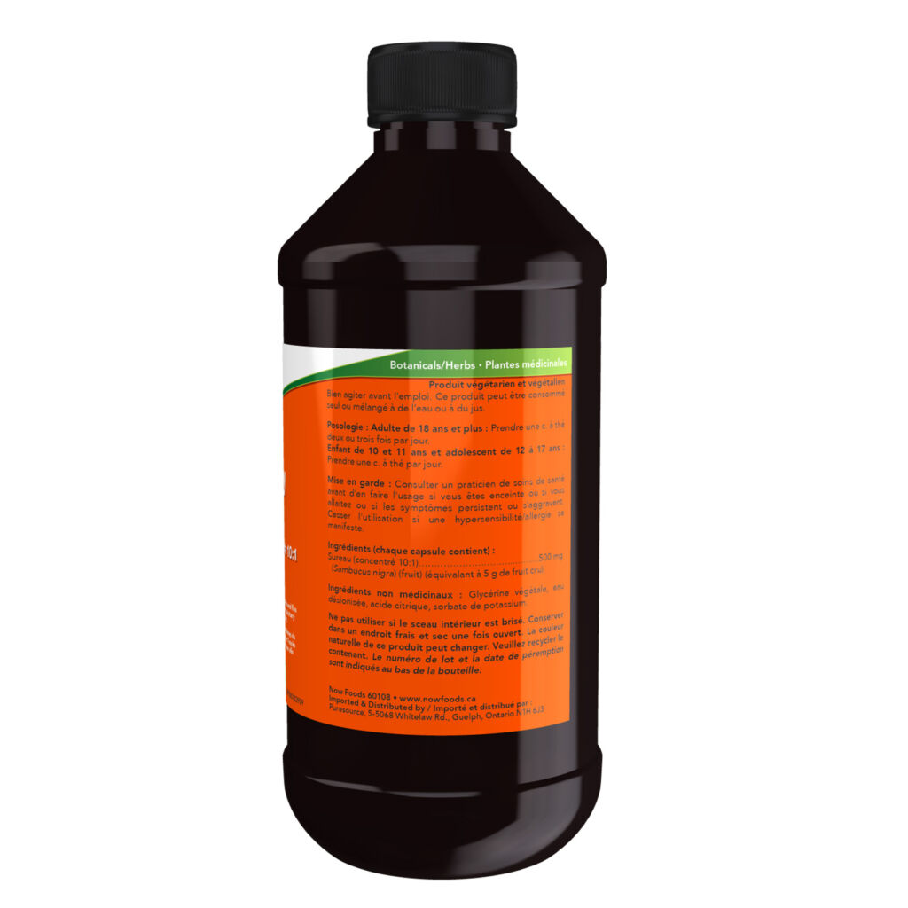 Elderberry 10:1 Concentrate Liquid - Now Foods Canada