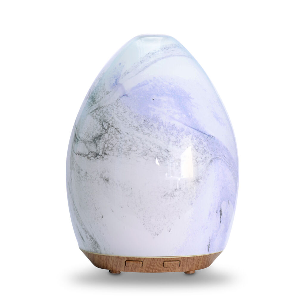 USB Glass Swirl Ultrasonic Oil Diffuser - Now Foods Canada