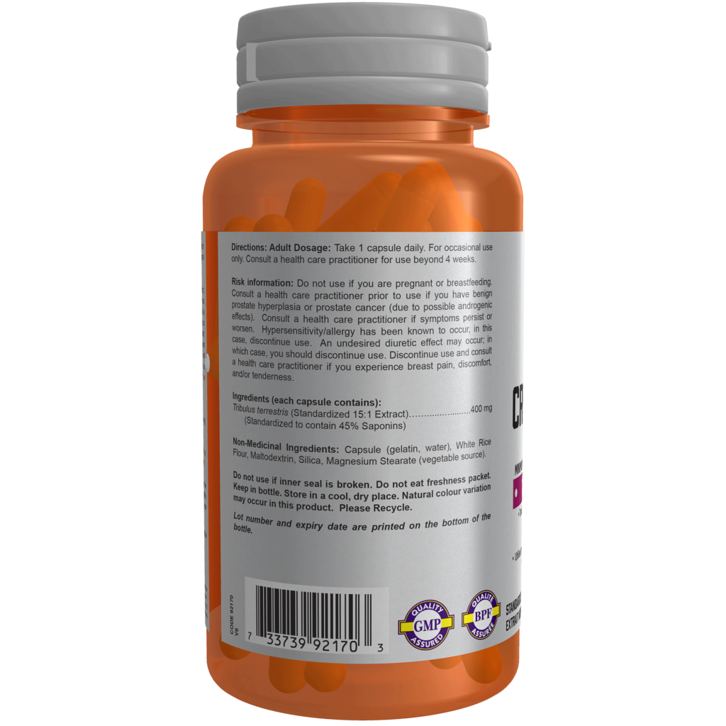 Tribulus Extract 400 mg Capsules - Now Foods Canada