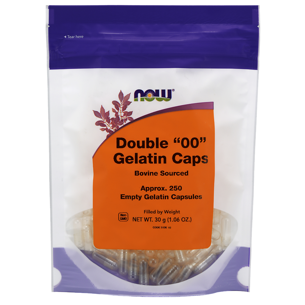 Empty Gelatin Size 00 Capsules - Now Foods Canada