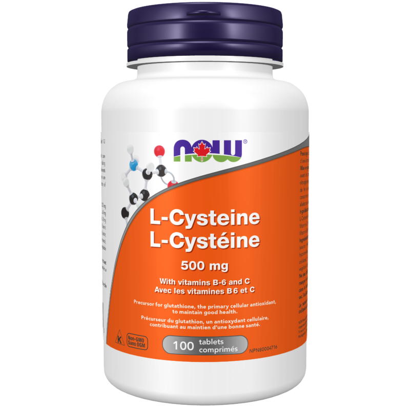 L-Cysteine 500 mg Tablets - Now Foods Canada