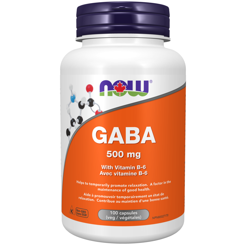 GABA 500 mg Veg Capsules - Now Foods Canada