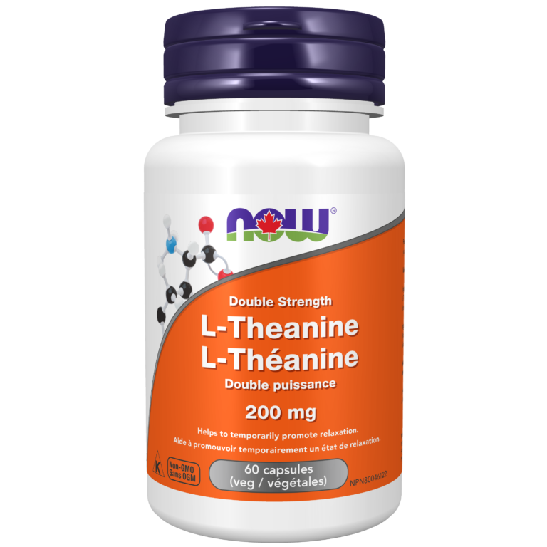 L-Theanine 200 mg Veg Capsules - Now Foods Canada
