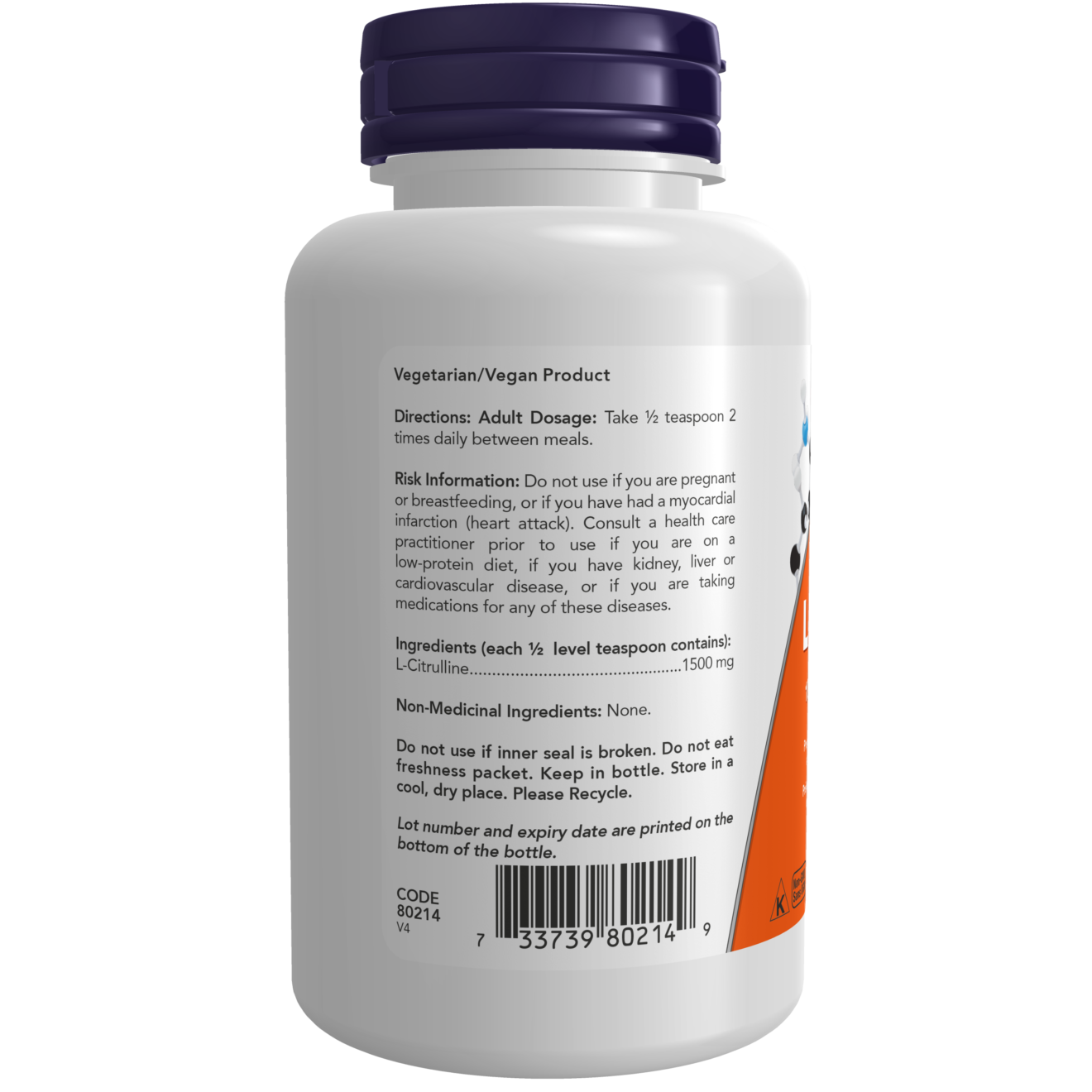 L-Citrulline Pure Powder - Now Foods Canada
