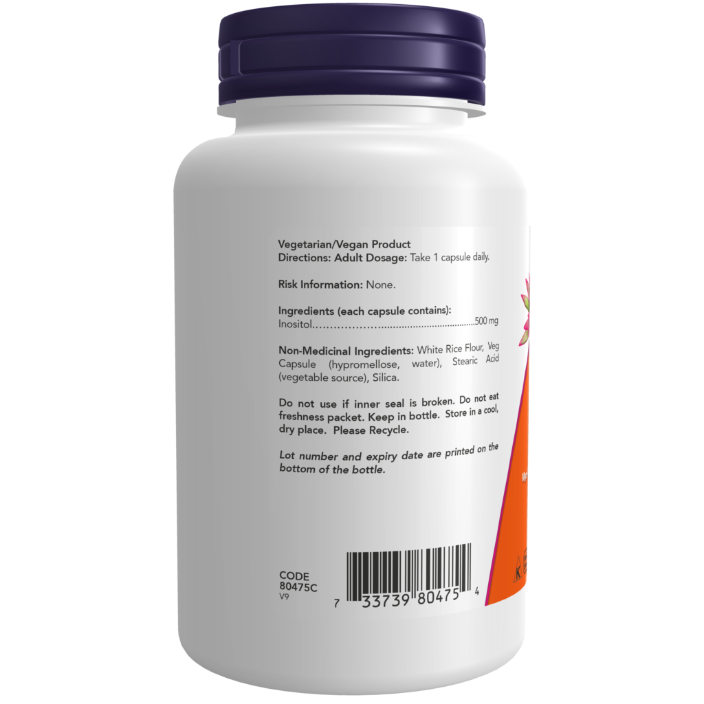 Inositol 500 mg Veg Capsules - Now Foods Canada
