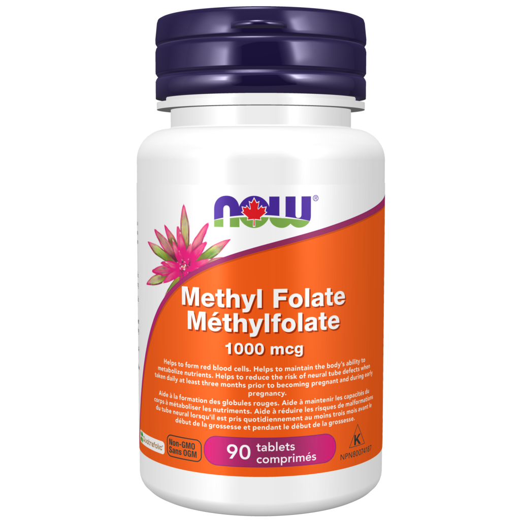 Methyl Folate 1000mcg Tablets - Now Foods Canada