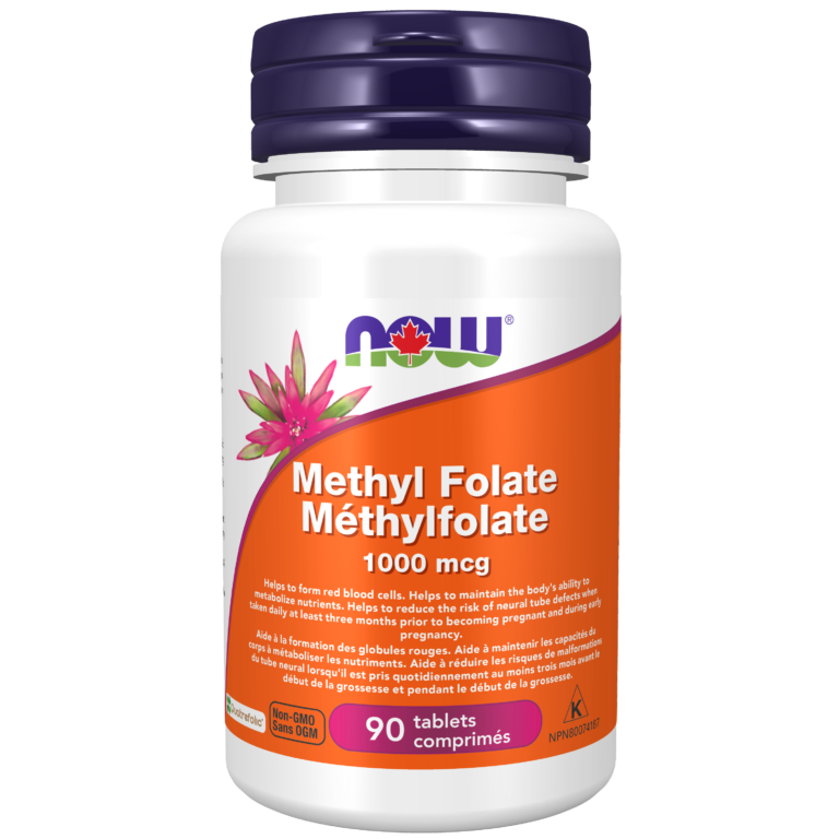 Methyl Folate 1000mcg Tablets - Now Foods Canada