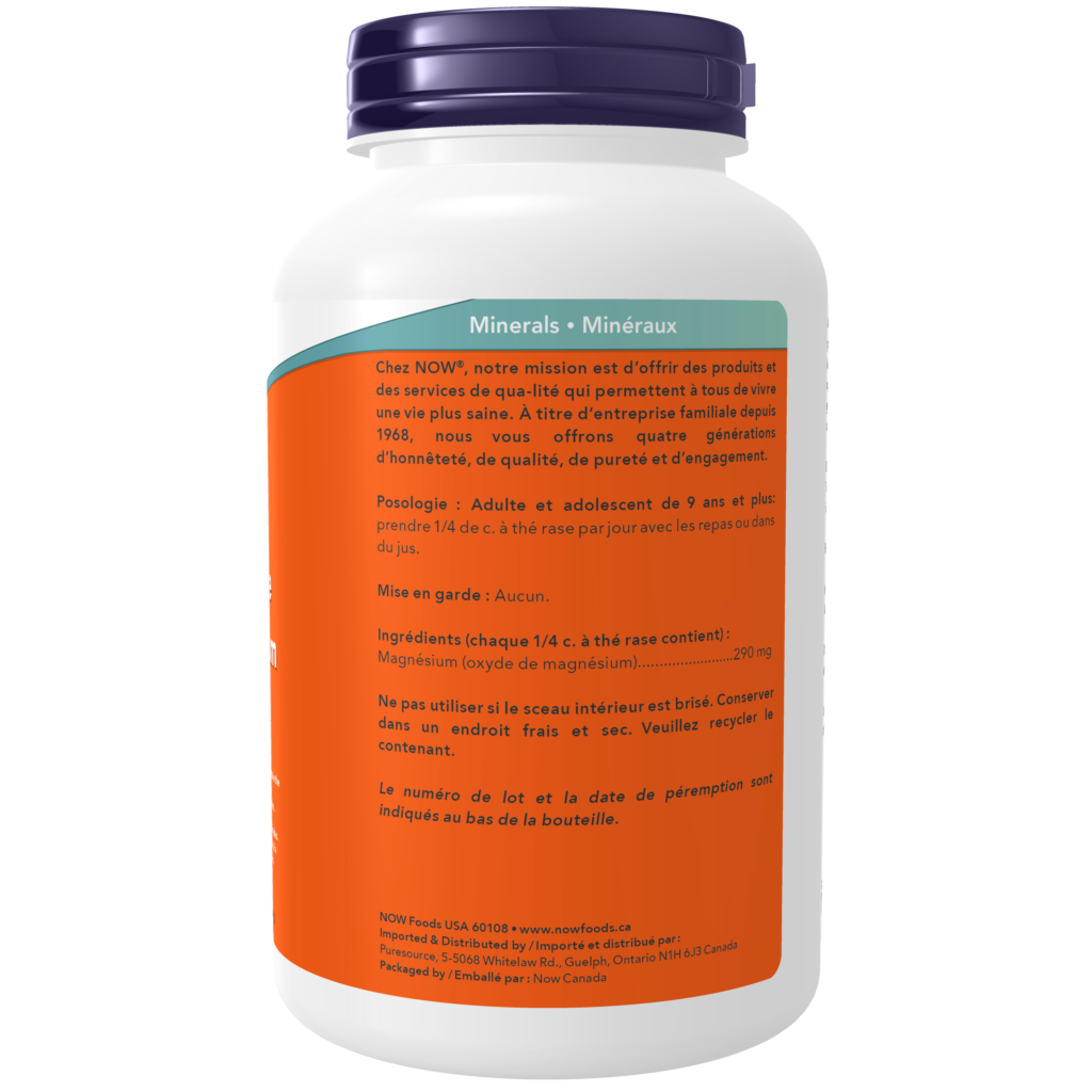 Magnesium Oxide Powder - Now Foods Canada