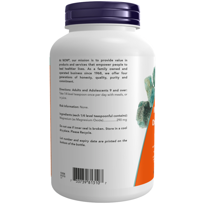 Magnesium Oxide Powder - Now Foods Canada