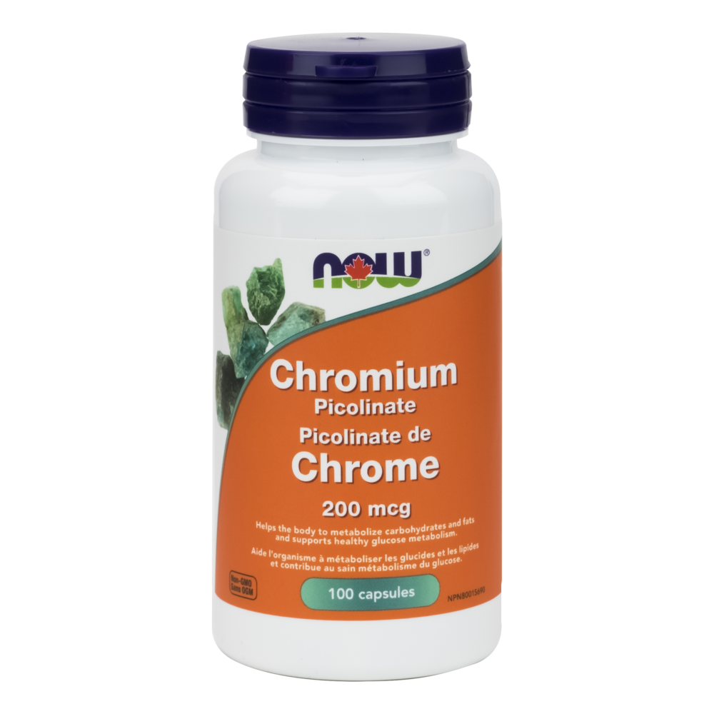 Chromium Picolinate 200 mcg Capsules - Now Foods Canada