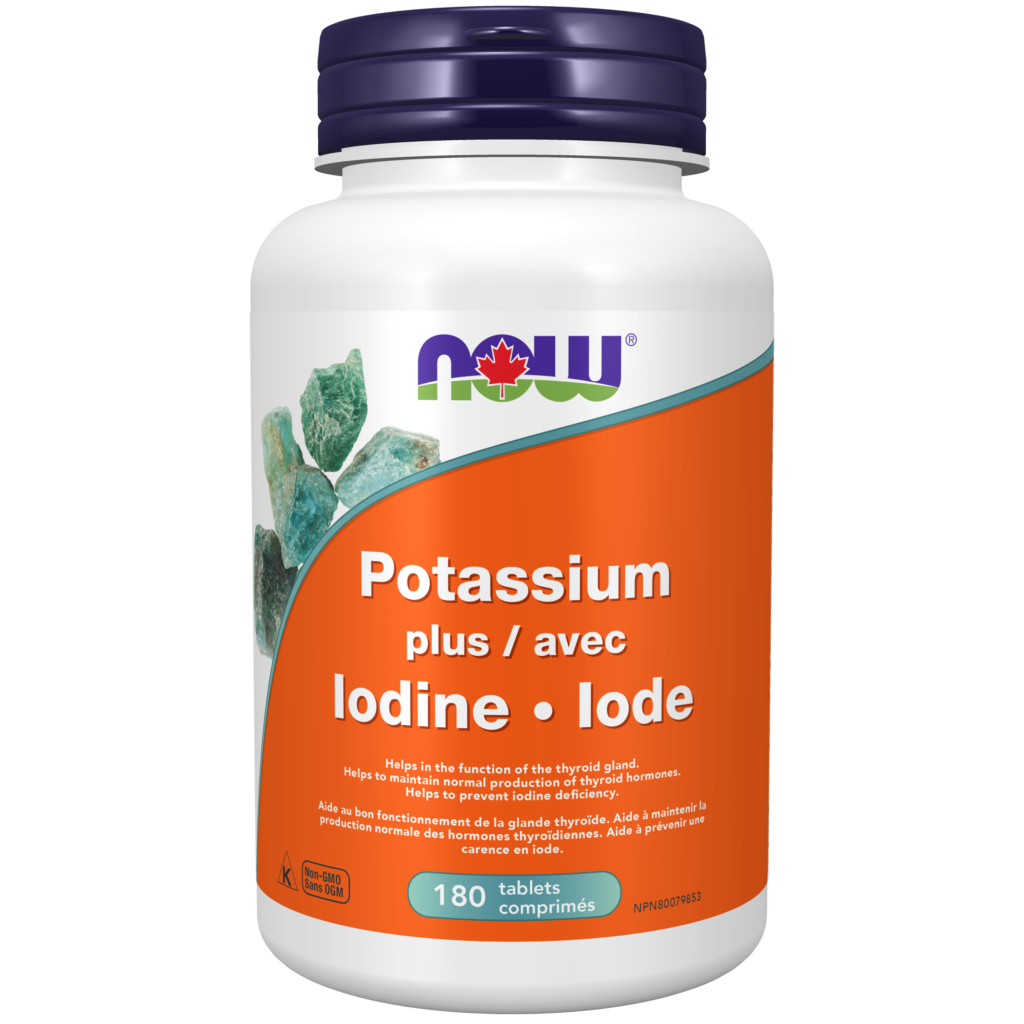 Potassium plus Iodine 225 mcg Tablets - Now Foods Canada