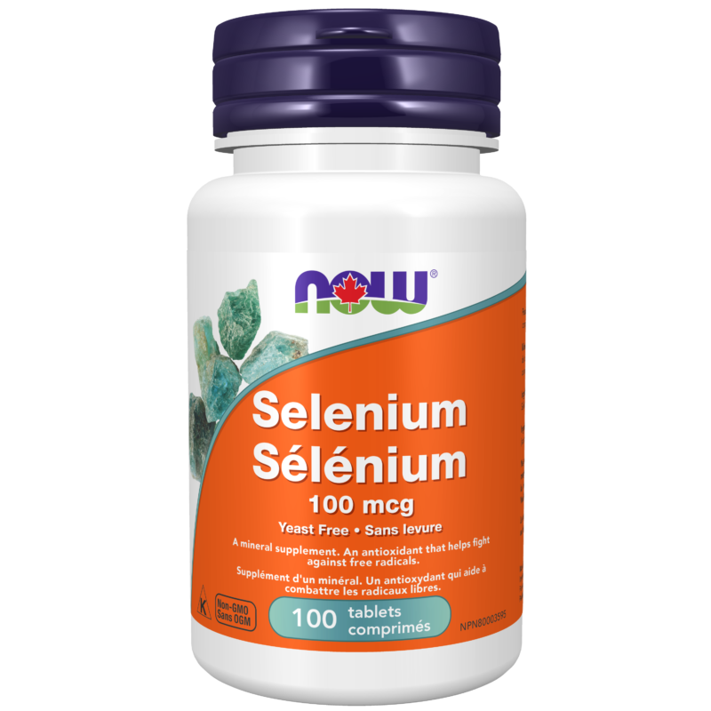 Selenium 100 mcg Yeast Free - Now Foods Canada