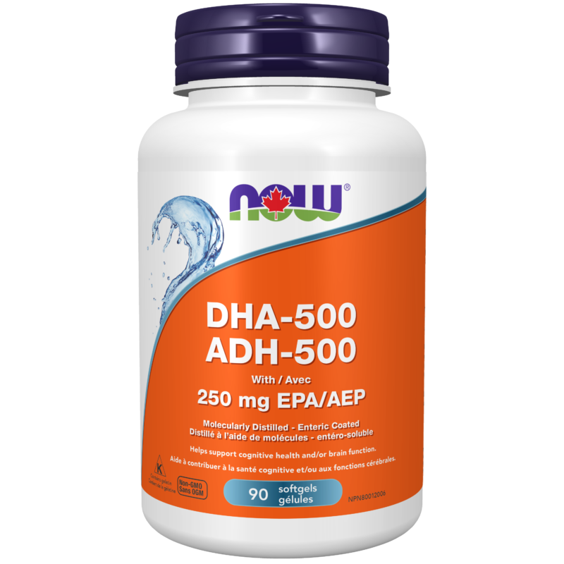 DHA-500 1,000 mg - Now Foods Canada