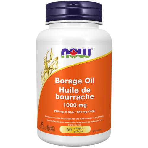 Borage Oil 1,000 mg Softgels - Now Foods Canada