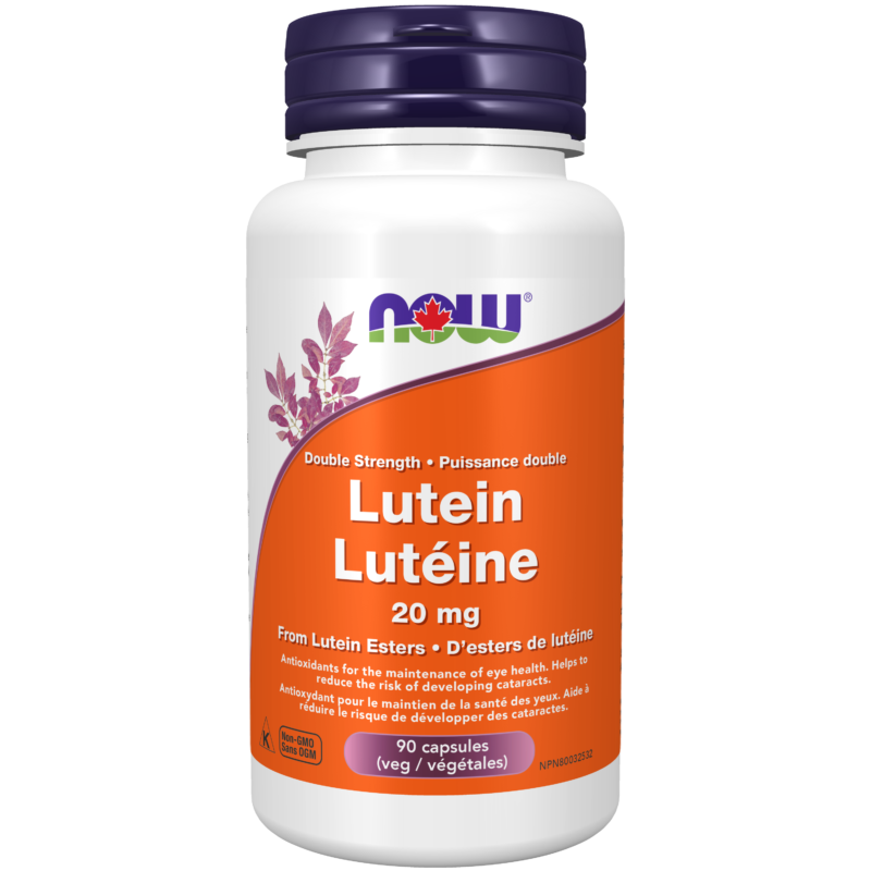 Lutein Double Strength 20 mg Veg Capsules - Now Foods Canada