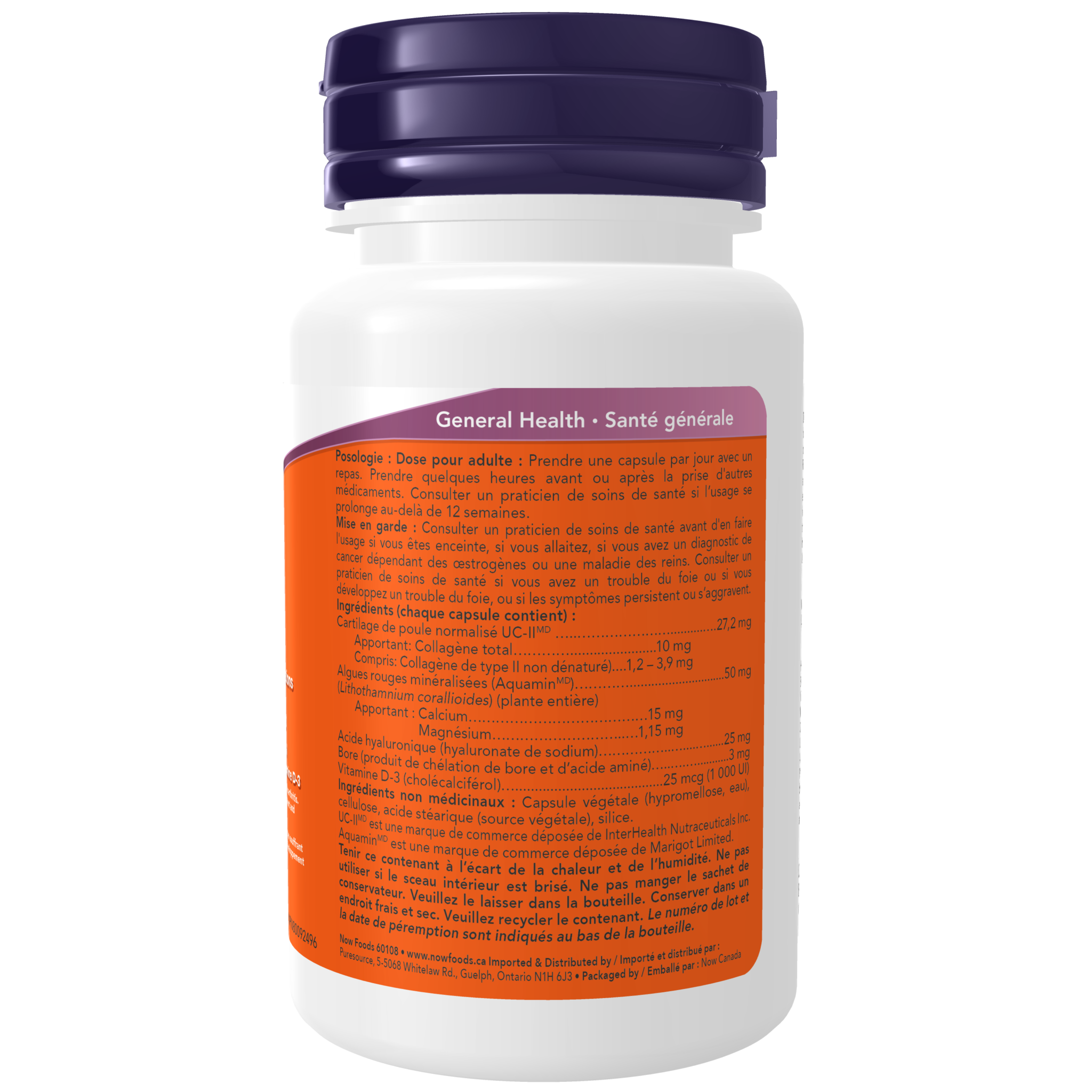 UC-II® - Advanced Joint Relief Veg Capsule - Now Foods Canada