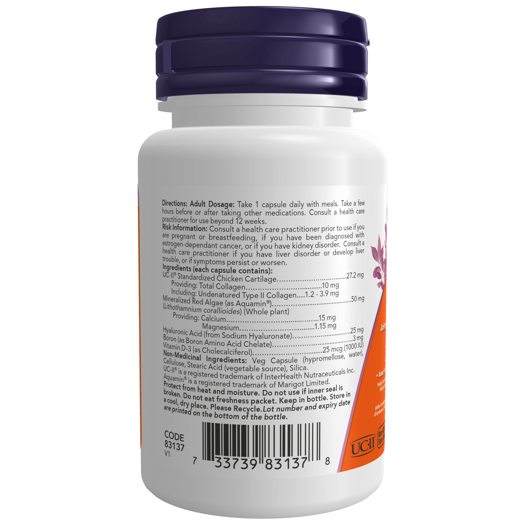 UC-II® - Advanced Joint Relief Veg Capsule - Now Foods Canada