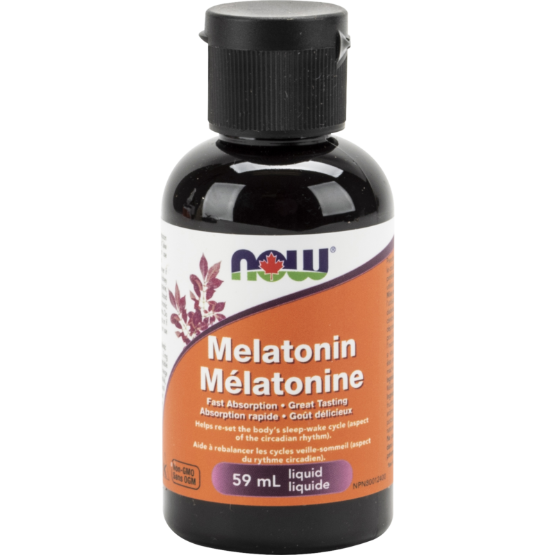 Melatonin Liquid Vanilla Citrus - Now Foods Canada