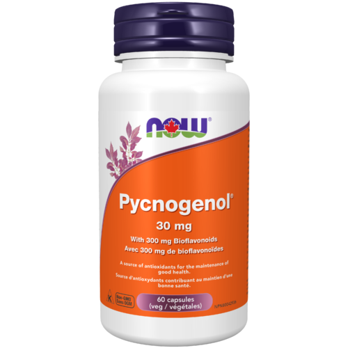 Pycnogenol® 30 mg with Bioflavonoids Capsules - Now Foods Canada
