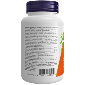 Prostate Support Softgels - Now Foods Canada