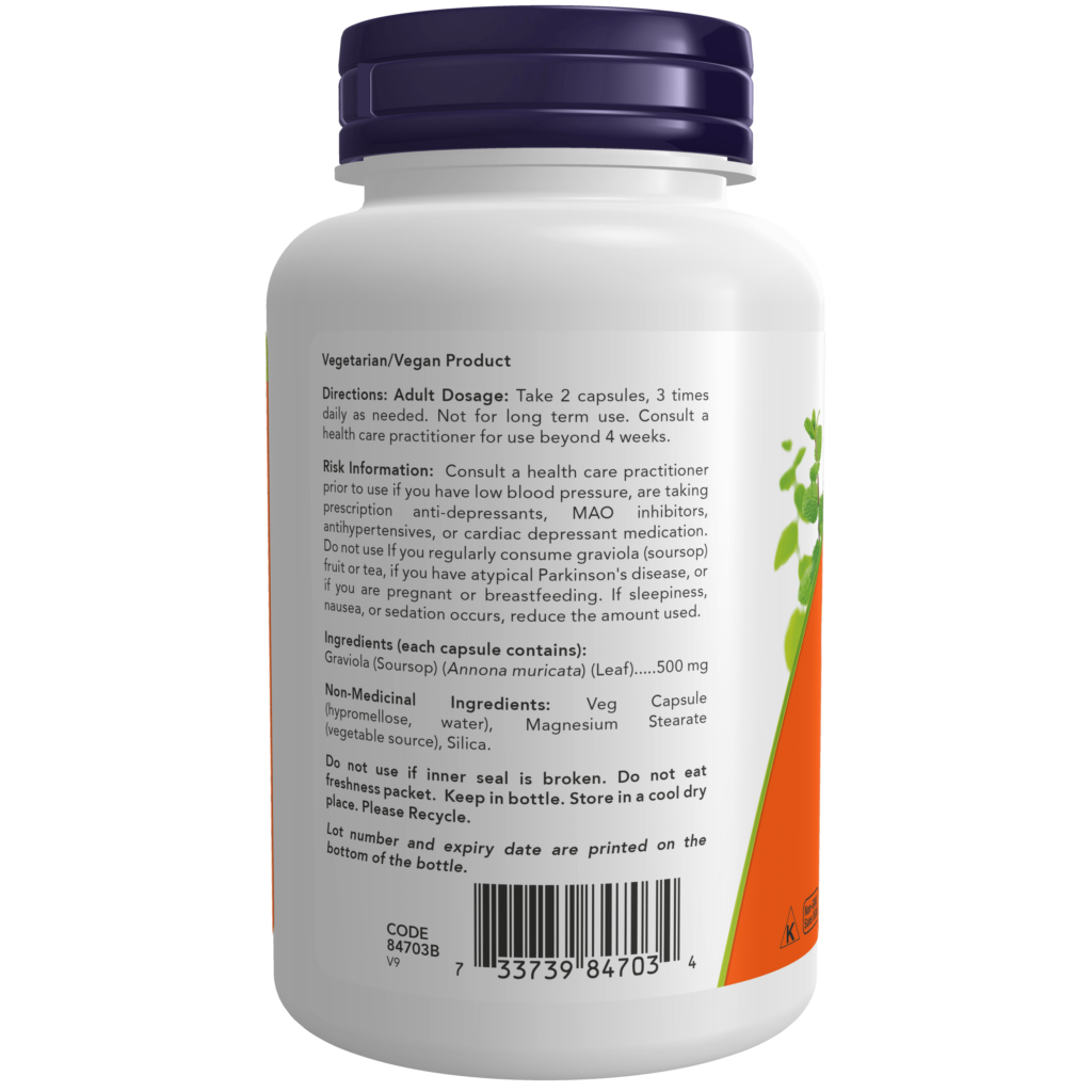 Graviola 500 mg Veg Capsules - Now Foods Canada
