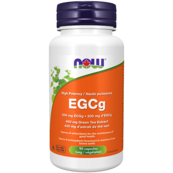 EGCg Green Tea Extract 400 mg (EGCg 200 mg) Veg Capsules - Now Foods Canada